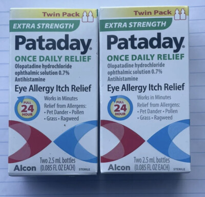 EXP 05/2025+ 2 Lot TWIN Pack PATADAY EXTRA STRENGTH (4×2.5mL) Once ...