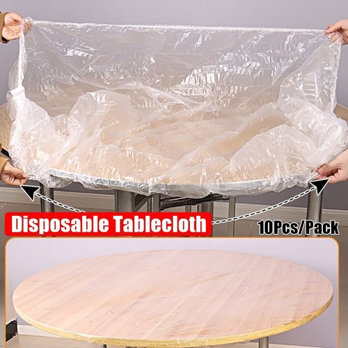 10Pcs Elastic Mouth Table Cover Thickened PE Tabletop Protective ...