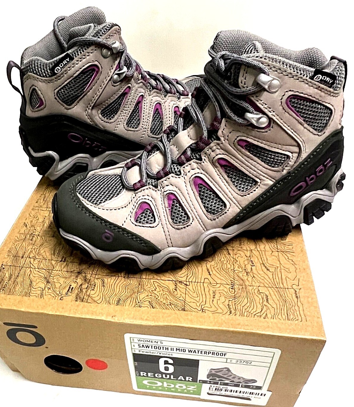 $150 OBOZ Sawtooth II Mid Waterproof HIking Boots NIB Sz 6,6.5,9 Women ...