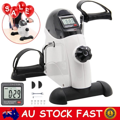 Under Desk Pedal Exerciser Mini Fitness Stepper Arm&Leg Cycle Rehab ...