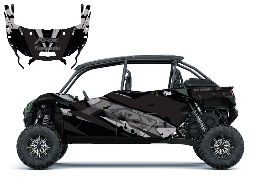 2020 - 2024 Kawasaki Teryx KRX 4 Door 1000 Graphic Kit-Pro Edition D39 ...