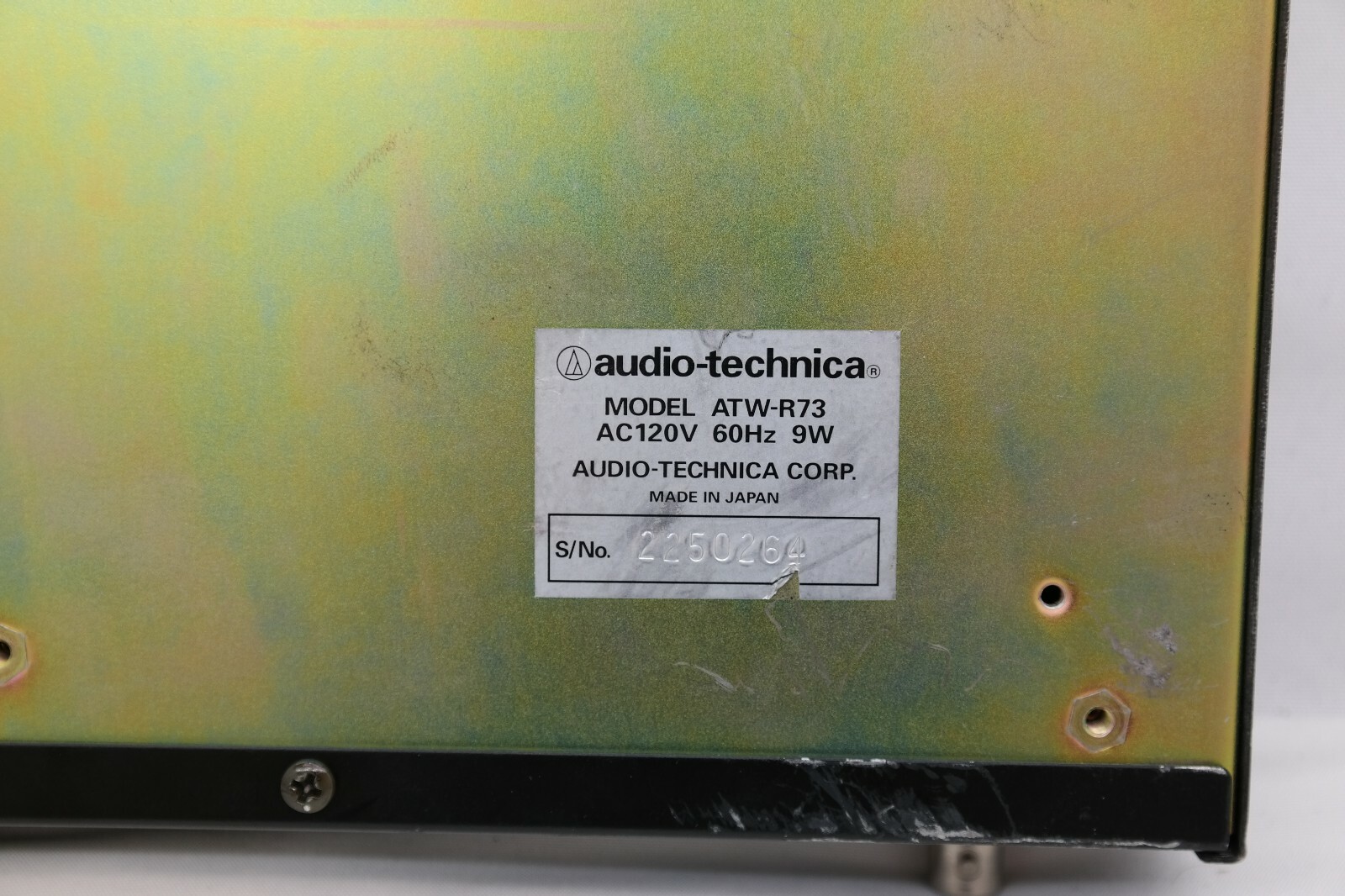 (2) Audio-Technica ATW-R73 UHF Wireless Receivers w/ mounting bracket ...