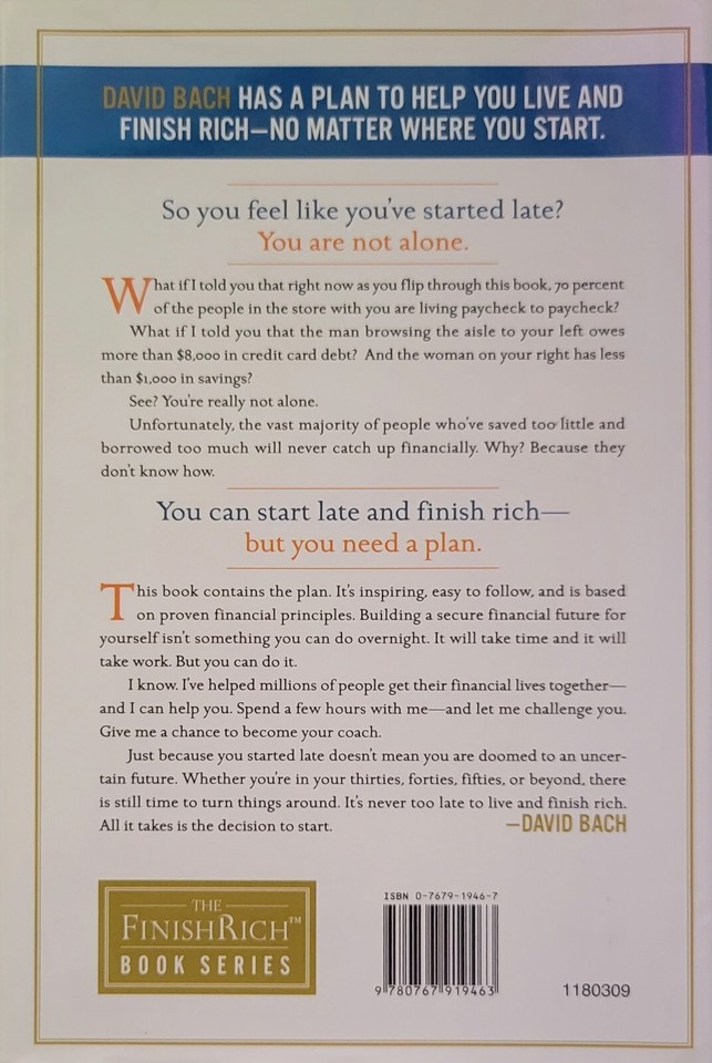 Start Late, Finish Rich : A No-Fail Plan for Achieving Financial ...