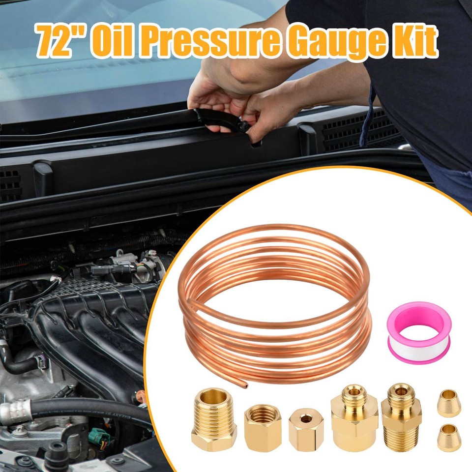 Oil Pressure Gauge Tubing Kit Copper Copper Line Tubing Install Kit W ...