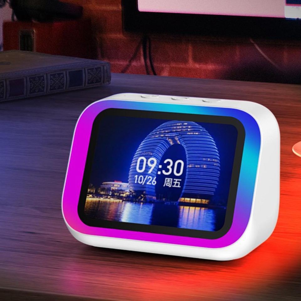 Smart Bluetooth Speaker Clock w/ Display, Weather, Temp, Voice ...