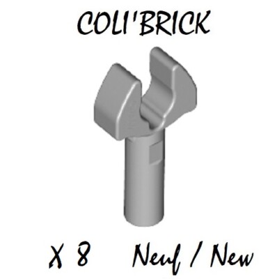 Lego 48729b - 8x Bras, pince / Bar 1L clip mechanical claw - Light B ...