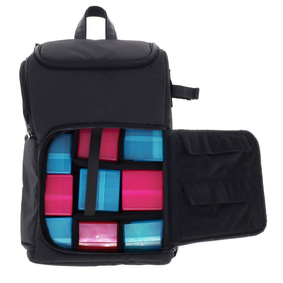 BCW Black Trading Card Spectrum Backpack Holds 7–9 Deck Deck boxes ...
