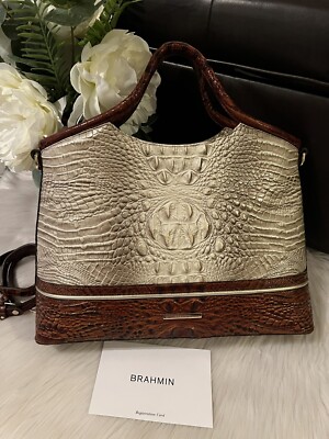 Brahmin Elaine Clay clay Satchel | eBay