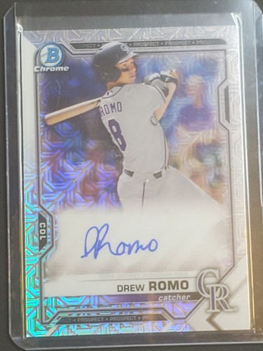 DREW ROMO 2021 BOWMAN CHROME MEGA MOJO AUTOGRAPHS Auto. On Card | eBay