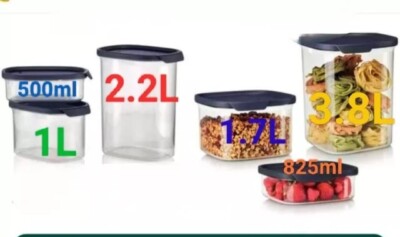 Tupperware Ultra Clear Set Contenitori Ermetici Dispensa 6 Pezzi | eBay