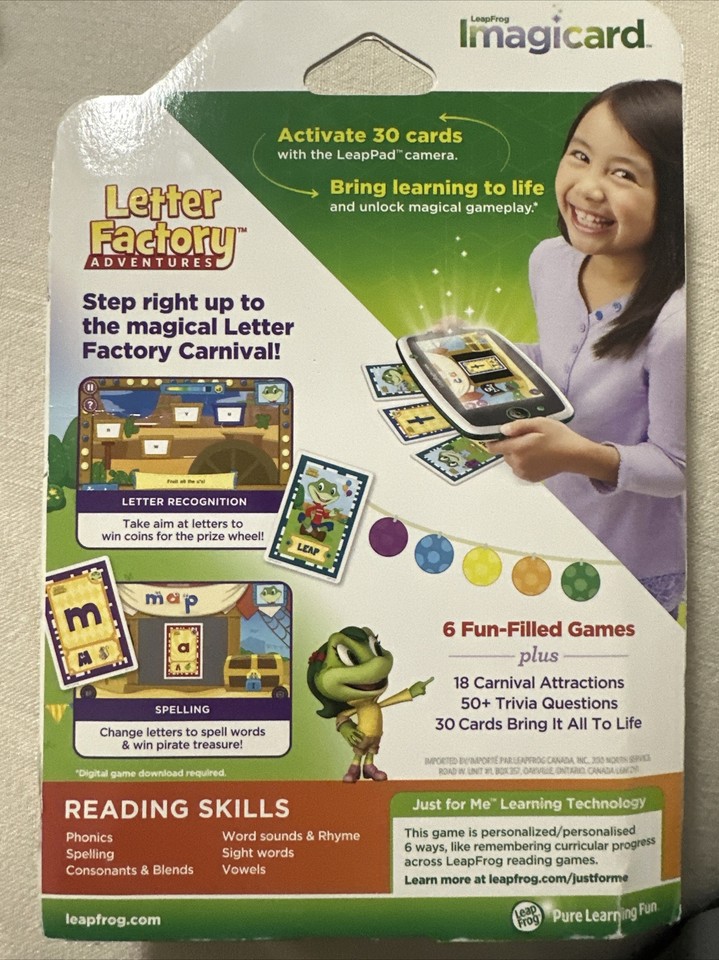 ⭐️NEW (Package Damage) LeapFrog Imagicard Interactive Reading Card Learning Game | eBay