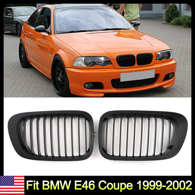 1999-2002 BMW E46 325Ci 330Ci Coupe Front Bumper Grille Grill Pair ...