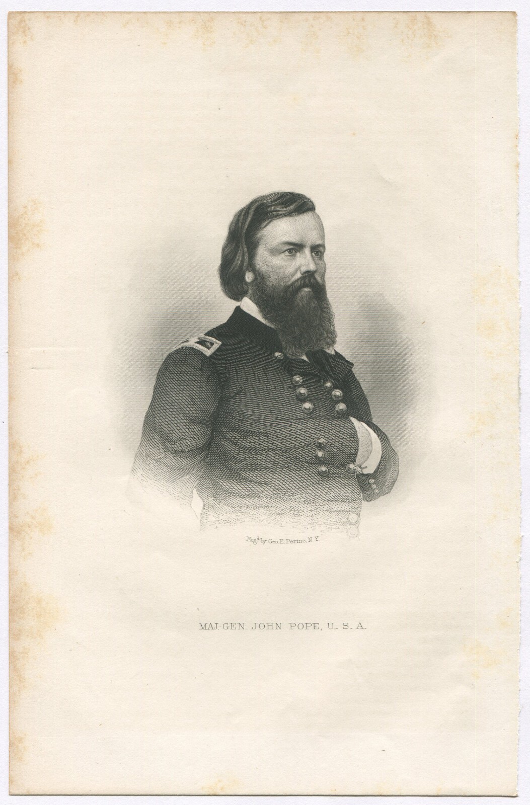 MAJ.GEN.JOHN POPE,USA. LITHOGRAPH 9.5X6.25 INCHES. | eBay