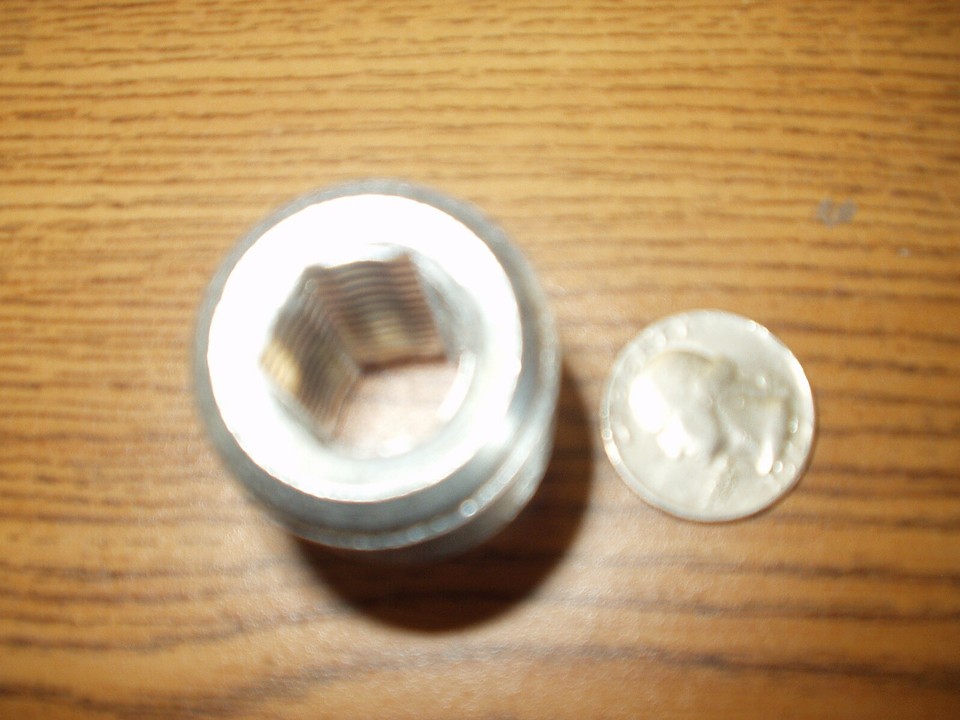 New Thread Insert 1 1/8"- 7 TPI od and 3/4" -10 UNC id x 1 1/2" height ...