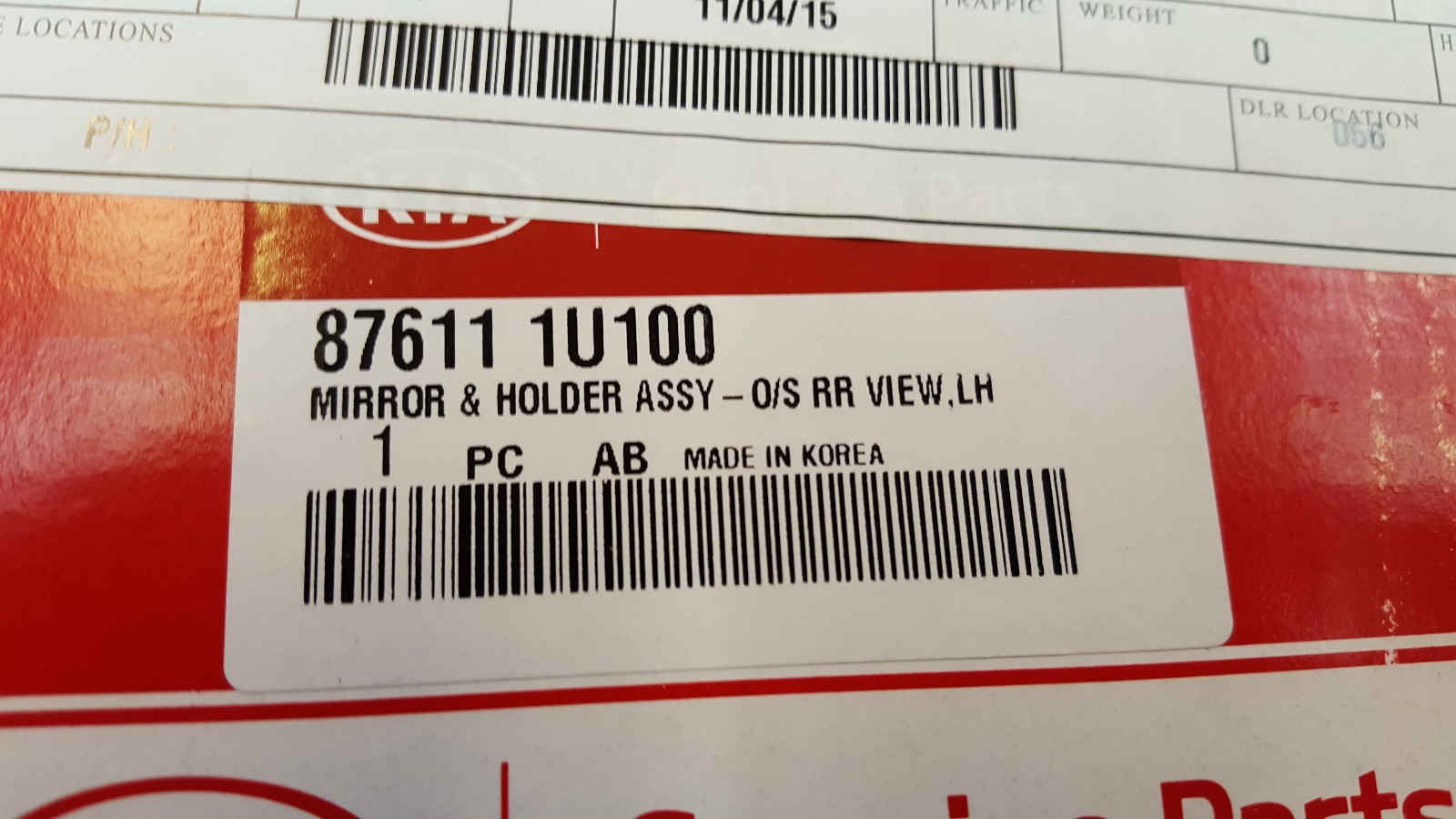 NEW OEM KIA SORENTO 2011-2014 LEFT (DRIVER SIDE) REPLACEMENT MIRROR ...