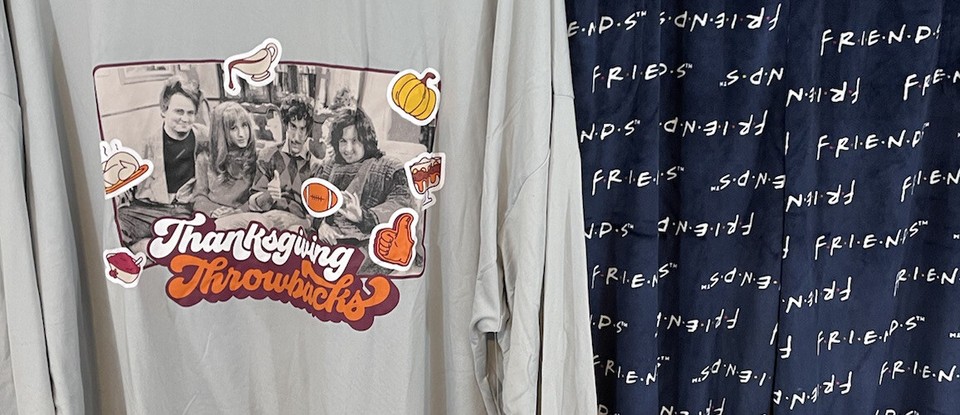 NEW FRIENDS Pajamas Set womens 2X Thanksgiving Tv show rachel ross ...