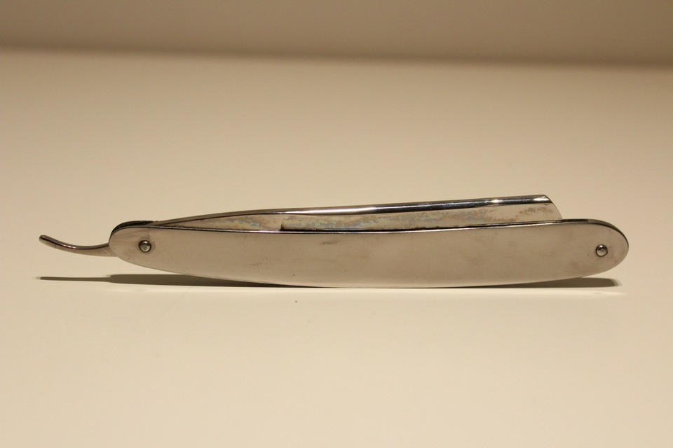 VINTAGE RARE COLLECTIBLE STAINLESS STEEL KOREA D.P.R.K STRAIGHT RAZOR ...