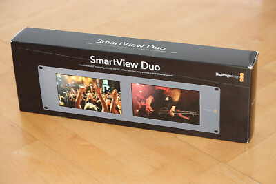 Blackmagic SmartView DUO Dual 8" Rack Mount Monitors W/Power in XLT Condition | eBay