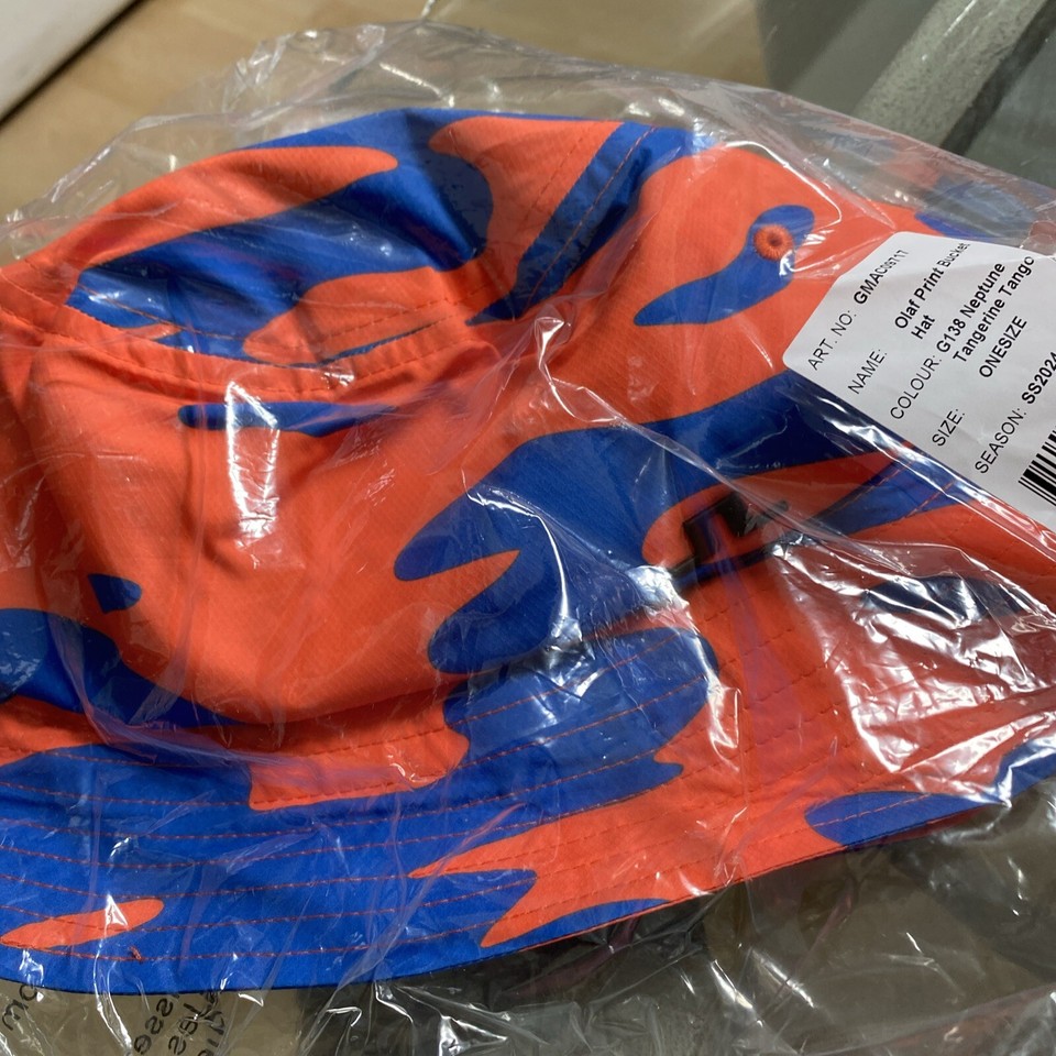 J. Lindeberg Men's OLAF Bucket Hat One Size Orange NWT NEW GMAC09717 ...