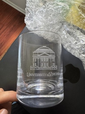 University Of Virginia Engraved Glassware; Set Of 2; UVA Rotunda Alumni ...