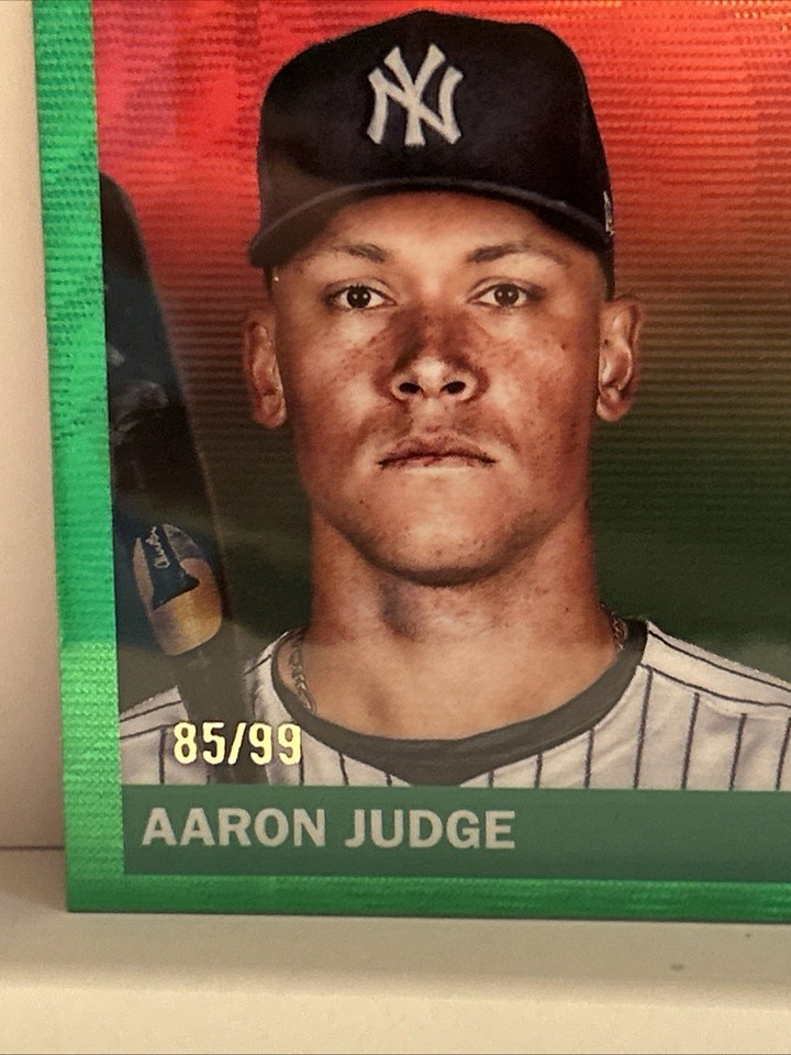 2025 Topps Chrome Platinum Aaron Judge Green Wave Refractor /99 | eBay