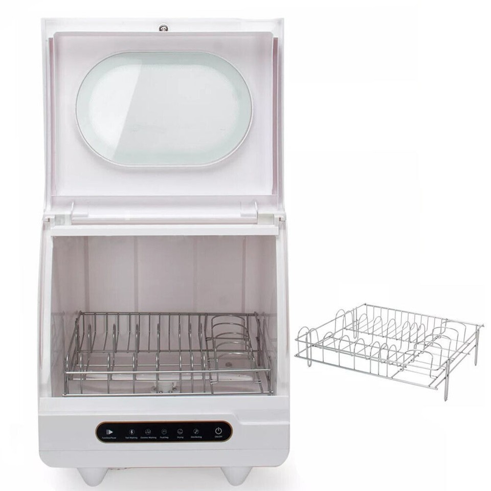 5 Programs Mini Table Top Dishwasher Portable Countertop Dishwasher ...