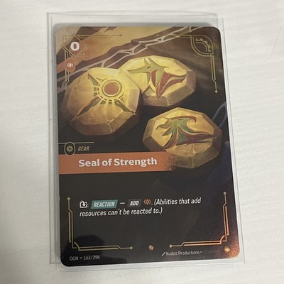 Riftbound: League of Legends TCG English GEAR-Seal of Strength-Epic 163 ...