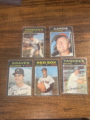 1971 Topps (5 Card Lot) SP High Numbered Vintage Old Baseball Cards | eBay