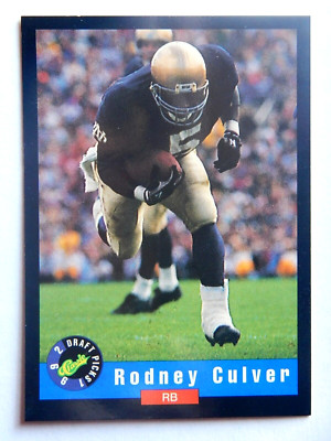 Rodney Culver #47 Classic 1992 Football Card (Indianapolis Colts) VG | eBay
