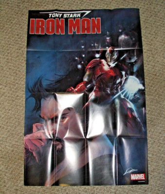 Marvel Comics Tony Stark Iron Man Promo Poster. Folded. | eBay
