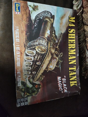 REVELL 85-7864 M4 SHERMAN TANK “BLACK MAGIC” 1:35 SCALE OPEN BOX | eBay