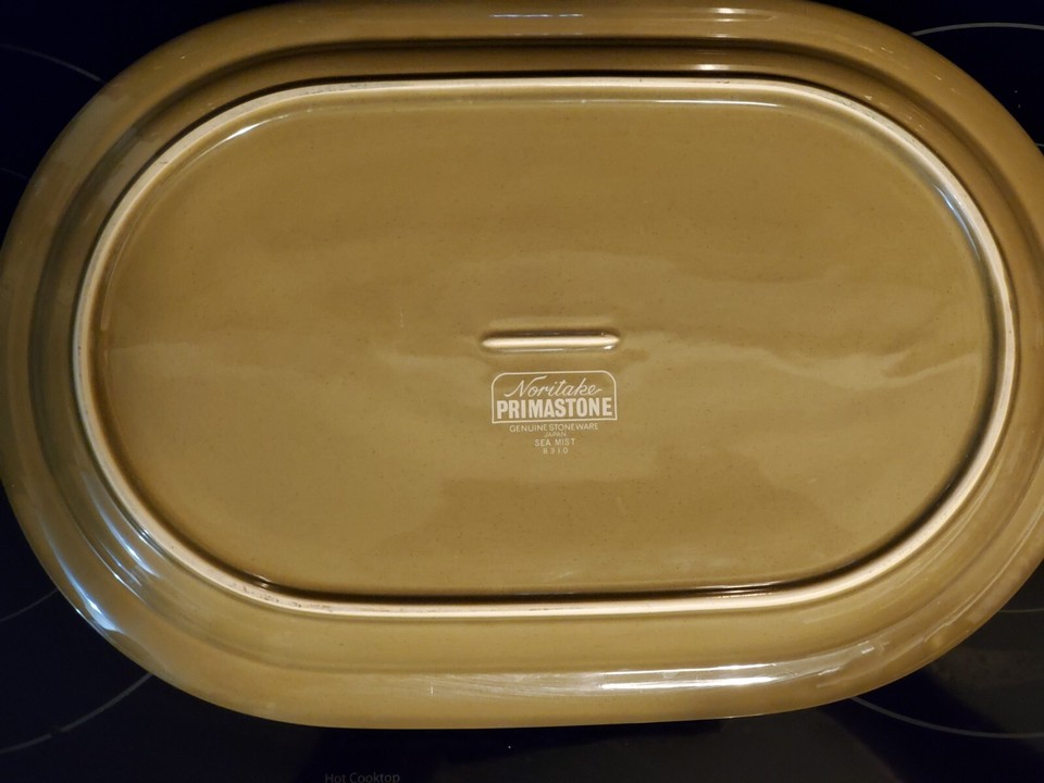 Vintage Vtg Rare Noritake Primastone Platter Stoneware sea mist Tray | eBay