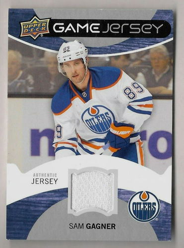 SAM GAGNER 2012-13 UPPER DECK AUTHENTIC GAME JERSEY RELIC CARD #GI-SG ...
