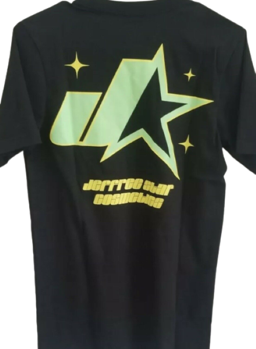JEFFREE STAR SPRING 2021 EXCLUSIVE BLACK & GREEN RETRO LOGO SHIRT M NEW ...