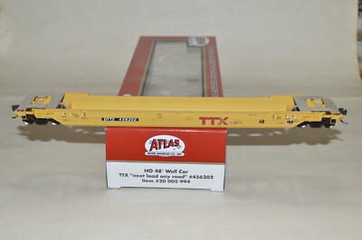 HO Atlas TTX Trailer Train DTTX 48' AP containers double stack well car ...