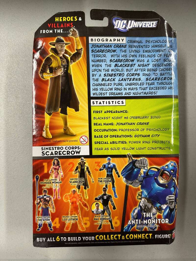 DC Universe Classics Sinestro Corps Scarecrow Action Figure Unopened | eBay