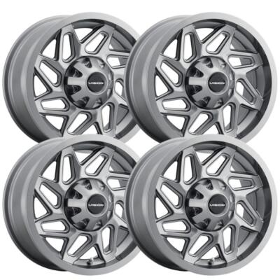 (Set-4) Vision ATV 361 Spyder 12x7 4x110 3mm Gunmetal Wheels Rims 12 ...