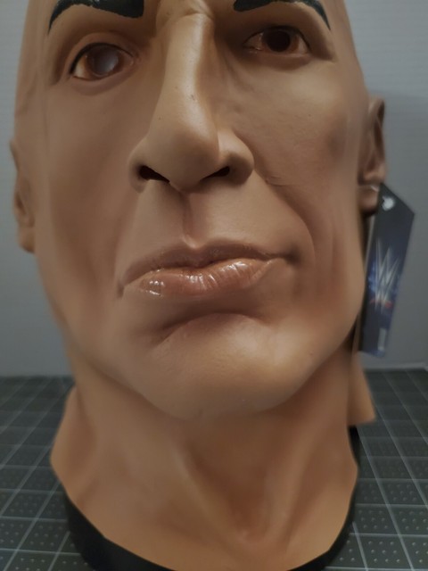 WWE The Rock Dwayne Johnson Wrestler Adult Licensed Mask Costume ...