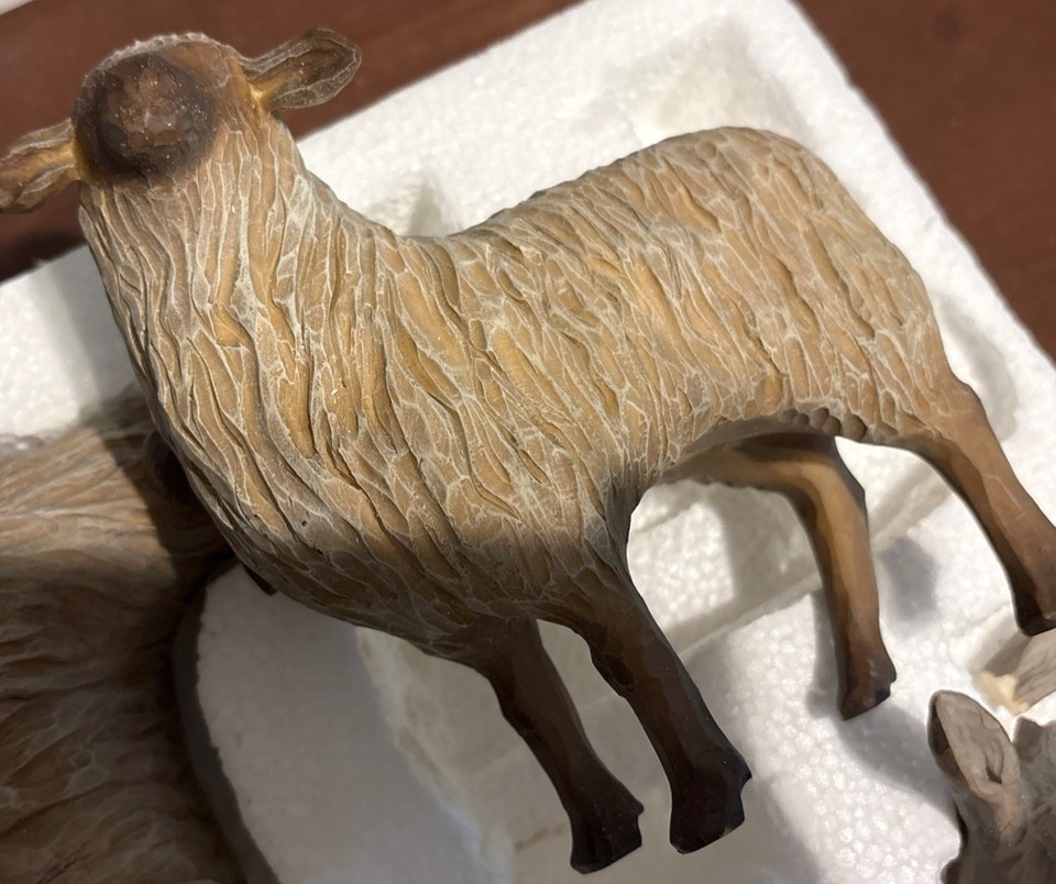 3pc Set Willow Tree Lordi Sheltering Animals Nativity Sheep Donkey ...