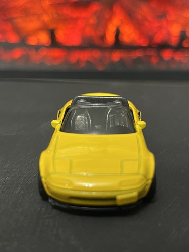 HOT WHEELS Custom REAL Rider Wheels 91 MAZDA MX-5 MIATA Yellow 2024 ...