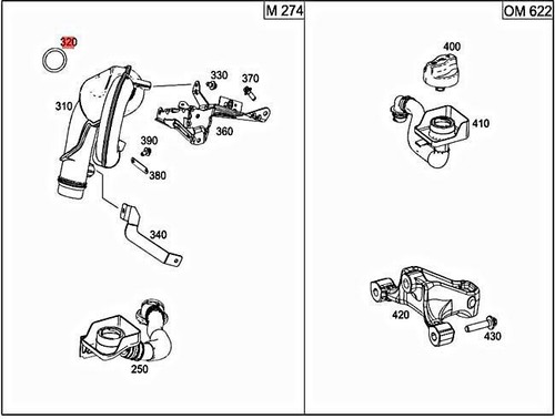 Genuine MERCEDES W447 V-CLASS W447 VITO Box Dualiner Mixto O-ring ...