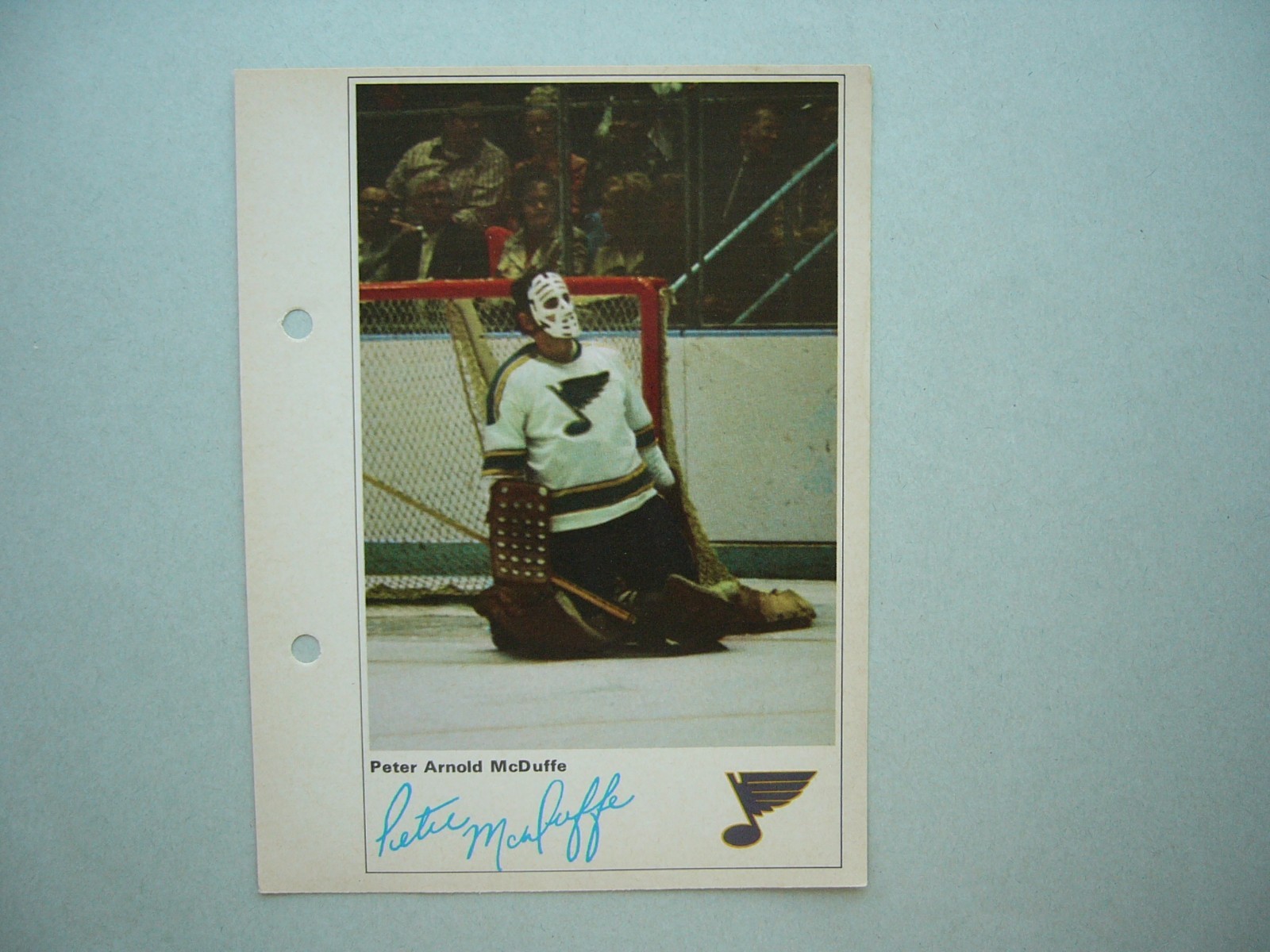 1971/72 TORONTO SUN NHL ACTION HOCKEY PHOTO PETER MCDUFFE ROOKIE SHARP ...