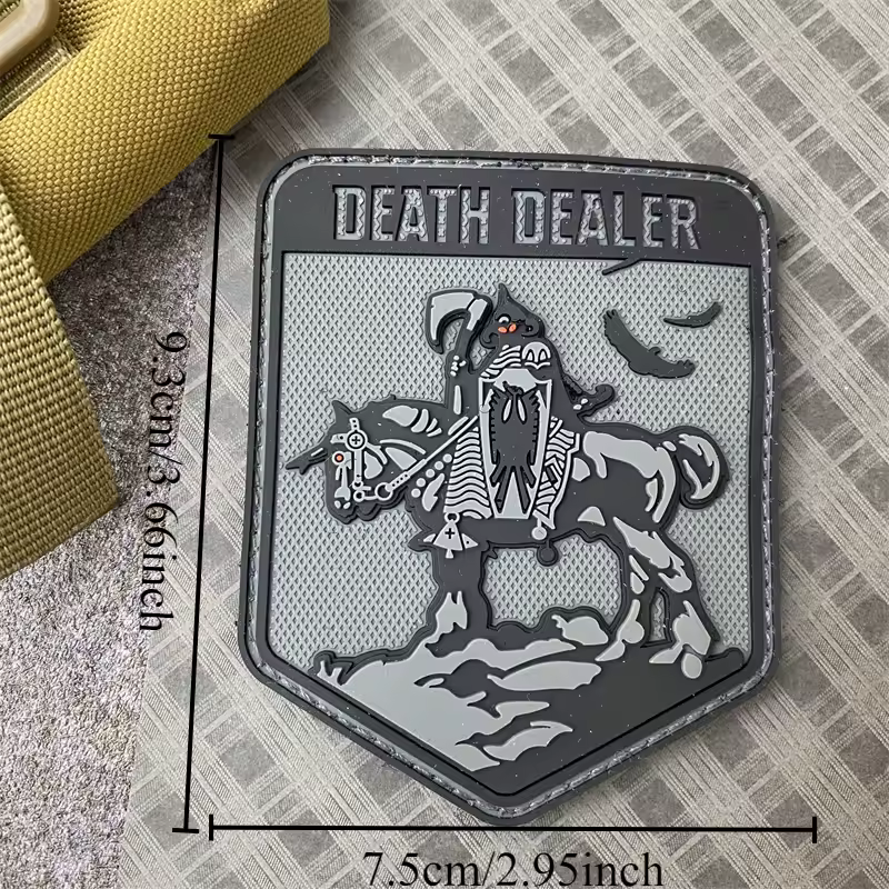 Tactical Iconic Frazetta Death Dealer Badass PVC Morale Patch Hook ...
