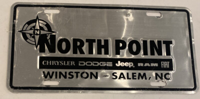 North Point chrysler jeep dodge ram car tag plate winston salem nc | eBay