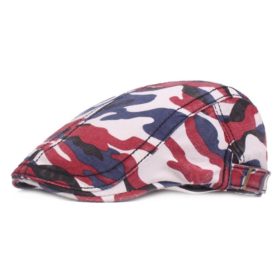 Men Classic Camouflage Driving Golf Cap Outdoor Sun Beret Adjustable ...