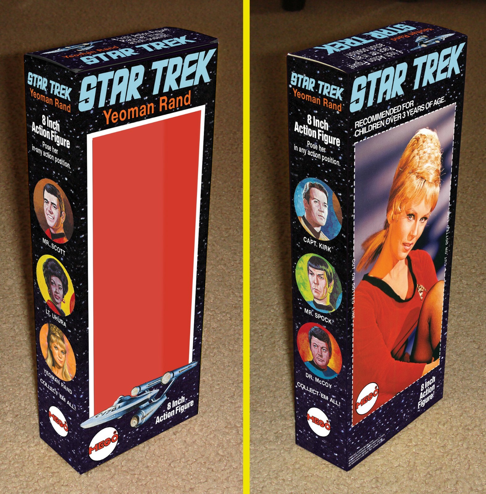 MEGO 8" STAR TREK YEOMAN RAND CUSTOM BOX ONLY | eBay
