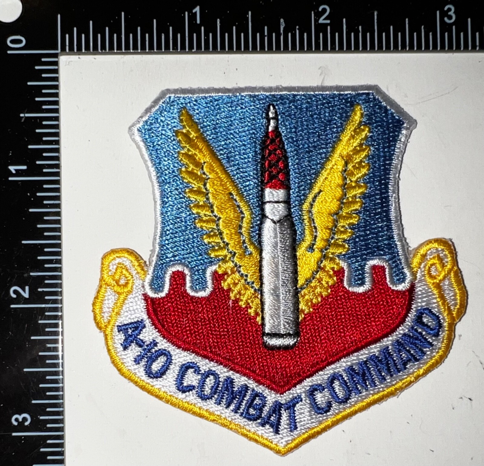 USAF Fighter Squadron A-10 Combat Command 30 MM Bullet Patch | eBay