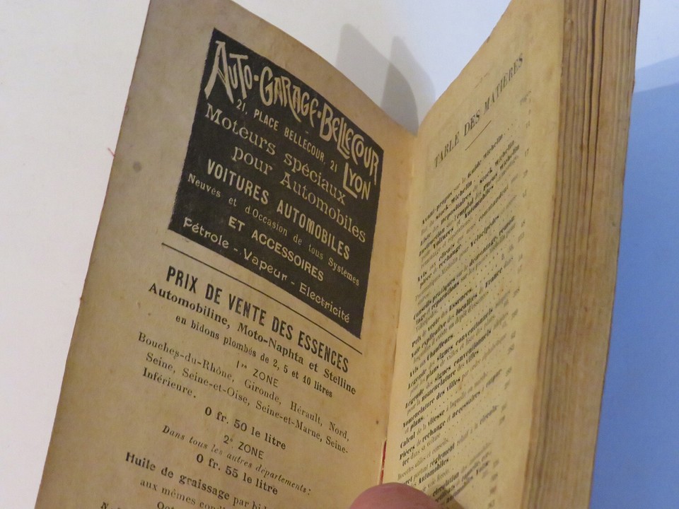 1st edition Michelin Guide 1900 (Guide Michelin 1900). ORIGINAL 125 ...