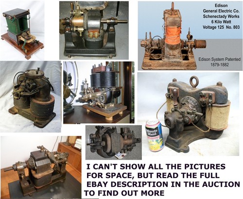 Antique Electric Motor Research Dynamo AC DC Edison GE General Lighting ...