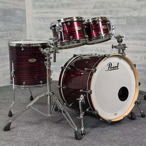 Used Pearl Reference One 4pc Drum Set Red Oyster Swirl - Excellent | eBay